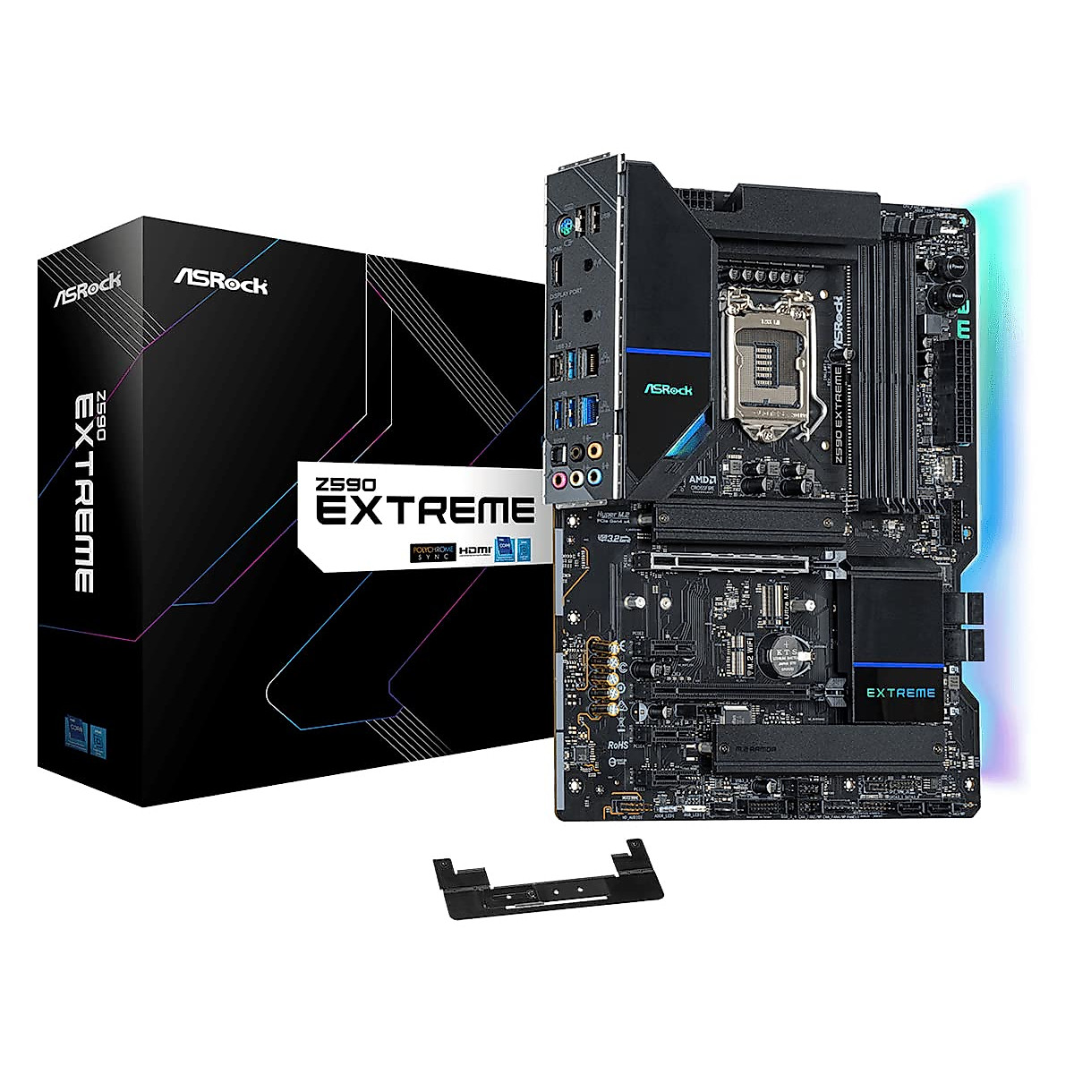 ASRock Z590 Extreme Compatible Intel 10th and 11th Generation CPU (LGA1200) with Z590 Chipset ATX Motherboard