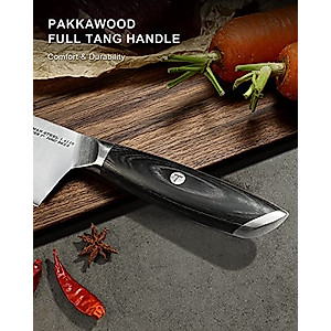 TUO Cleaver Knife, 7 inch Chinese Cleaver Vegetable Meat Cleaver Knife, High Carbon Stainless Steel Chopping Knife with Ergonomic