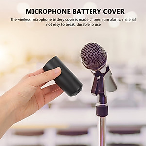 SUPVOX 3pcs Mic Battery Cover: Screw-On Caps Compatible with Shure PGX2/SLX2/PG58, Assorted Colors