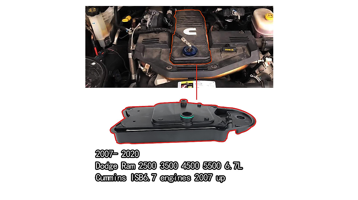 CV52001 Crankcase Filter Breather Element for Dodge Ram 2500 3500 4000 ...