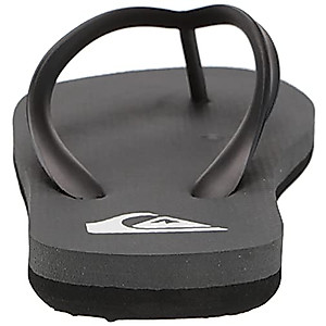 Quiksilver Boy's Molokai Kids Flip Flop Youth Sandal, Grey 1, 4 Big