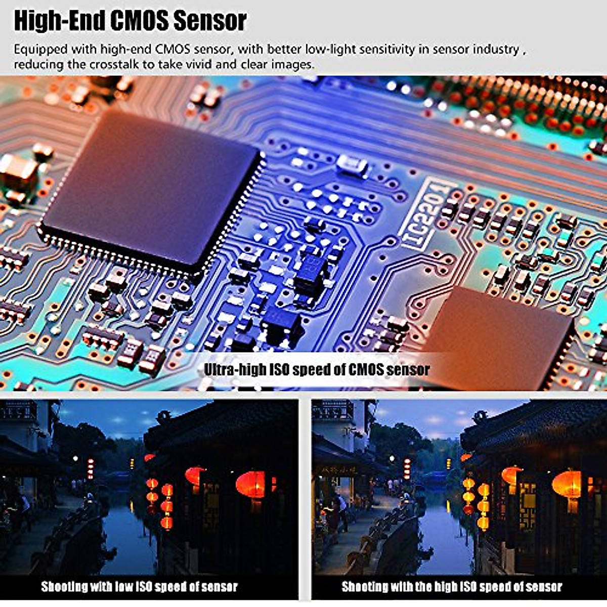 Andoer Video Camera V12 1080P Full HD 16X Digital Zoom Recording Portable Camcorder with 3.0 Inch Rotatable LCD Screen Max. 20 Mega Pixels Support Night Vision Face Detection Face Beautification