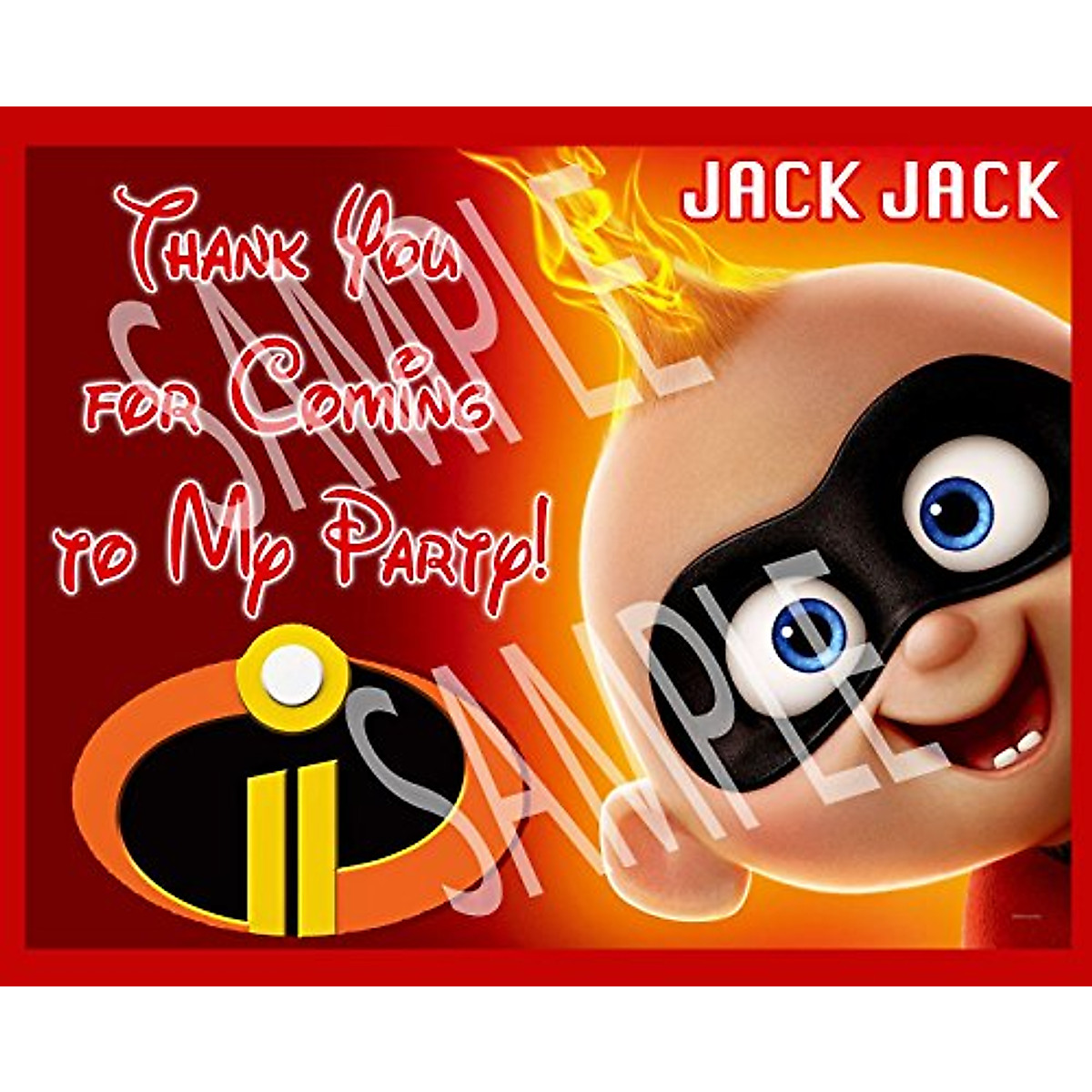 Baby Jack Jack The Incredibles 2 Banner Large Vinyl Indoor or Outdoor Banner Sign Poster Backdrop, party favor decoration, 30" x 24", 2.5' x 2', , Elastigirl, Violet, Dash