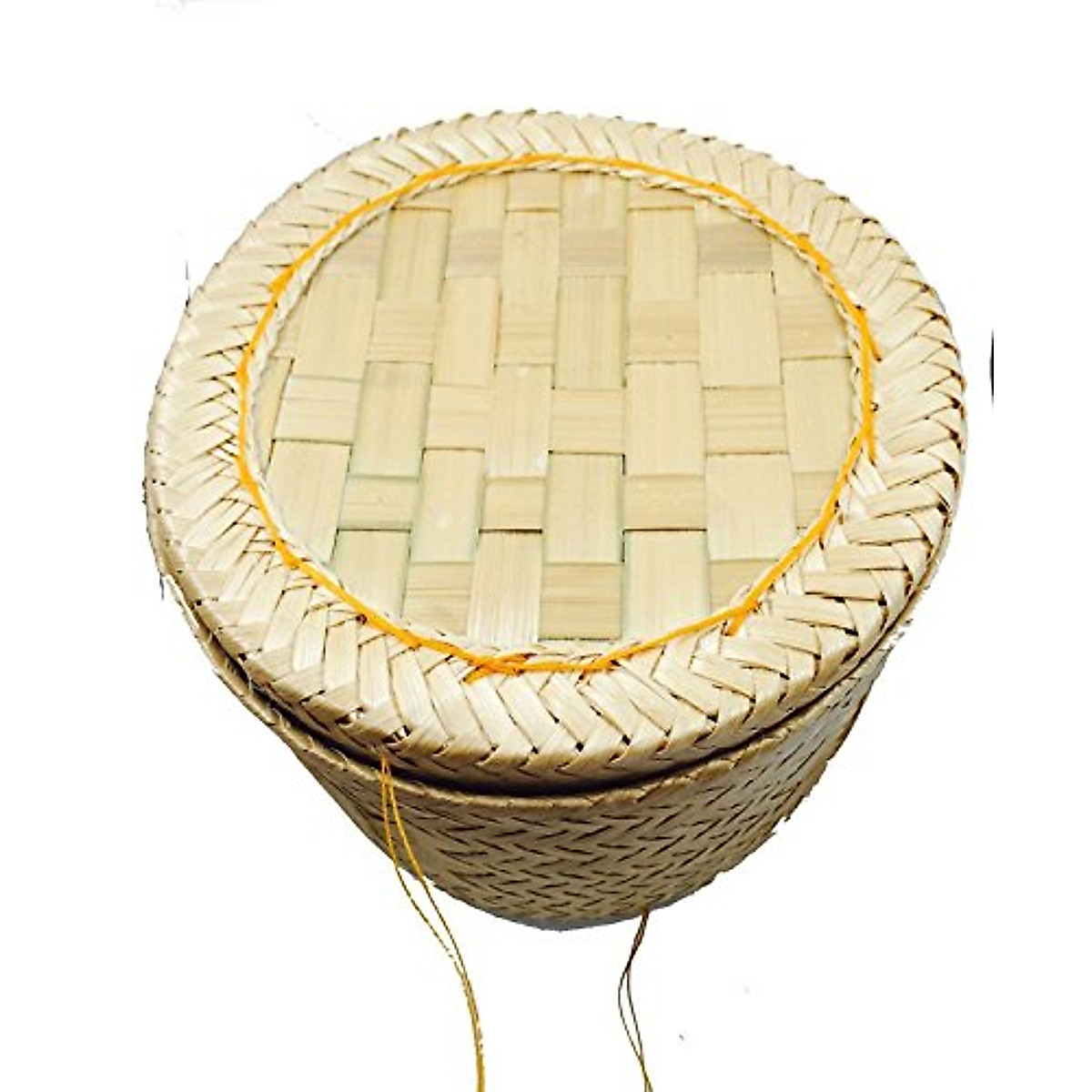 Littlevivi Handmade Serving Basket, Large, Original Bamboo Color