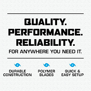 Hurricane Box Fan - 20 Inch, Classic Series, Floor Fan with 3 Energy Efficient Speed Settings, Compact Design, Lightweight - ETL Listed, White