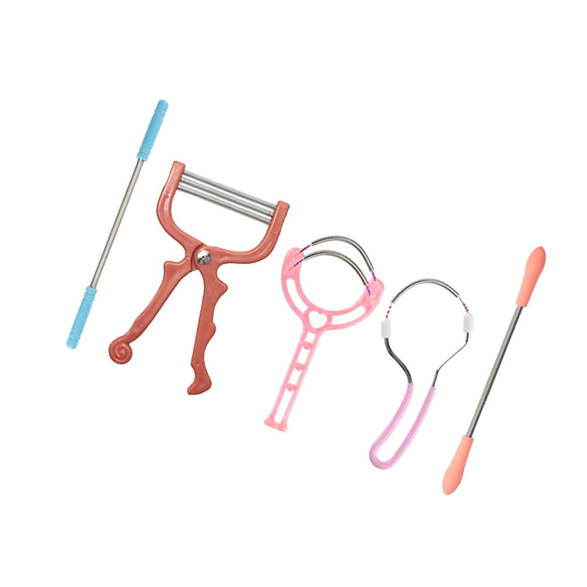 Artibetter 5Pcs Hair Removal Spring Threading Epilator Face Facial Hair Removal Stick Remover For Upper Lip Chin Cheeks Sideburns