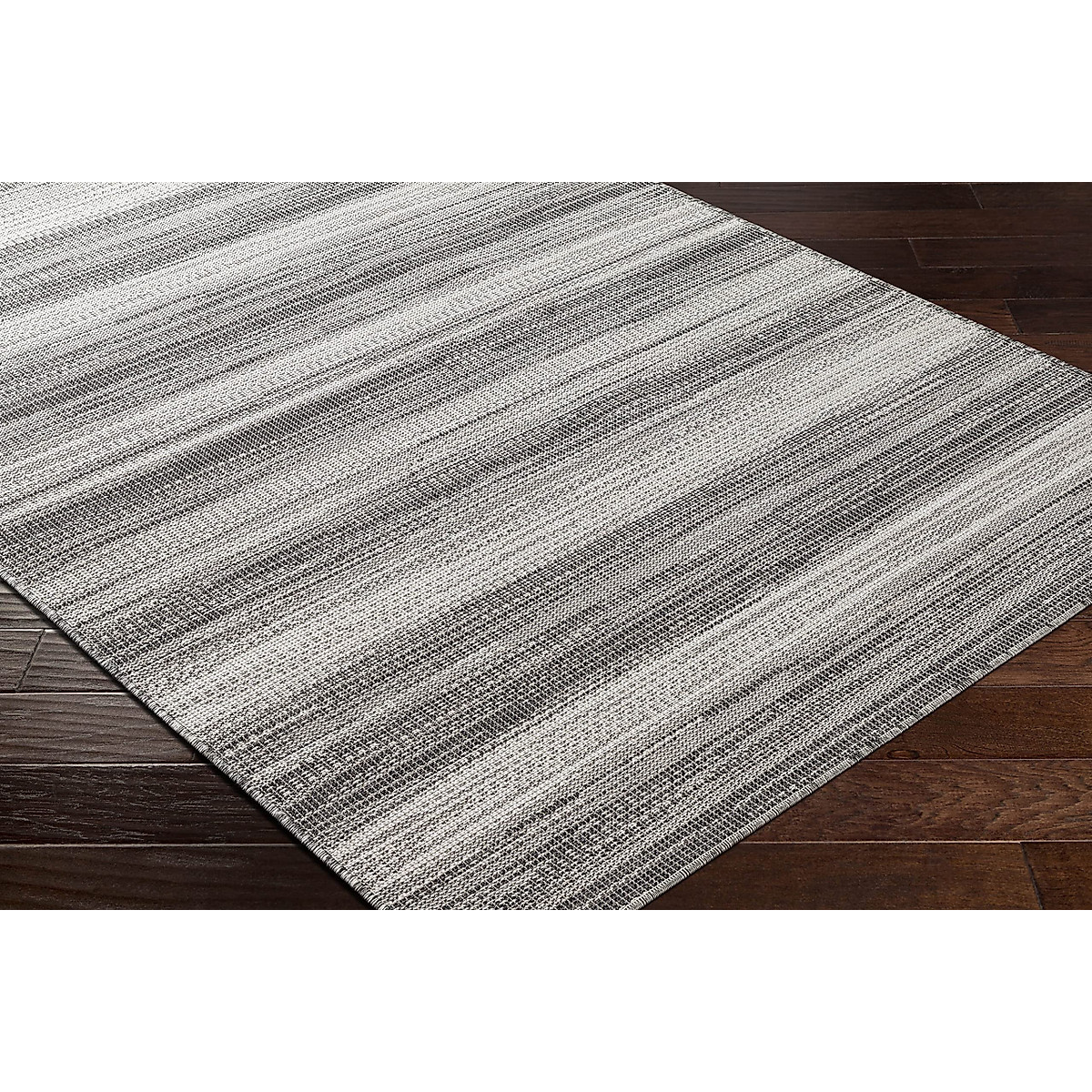 Mark&Day Outdoor Rugs, 8x10 Kyrenia Modern Indoor/Outdoor Charcoal Area Rug, Non Shedding Grey Beige Carpet for Patio, Porch, Deck, Bedroom, Living Room or Kitchen (7'7" x 10')