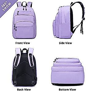 Lanola Multi-Pocket Backpack,Business or Casual Daypack Laptop backpacks for Men, Women or Students - Fits Up to 15.6 inch Notebook - Turquoise