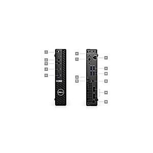 Dell Optiplex 7080 Micro Tower Desktop | Core i7-10700T - 512GB SSD Hard Drive - 16GB RAM | 8 cores @ 4.5 GHz Win 11 Pro Black (Renewed)