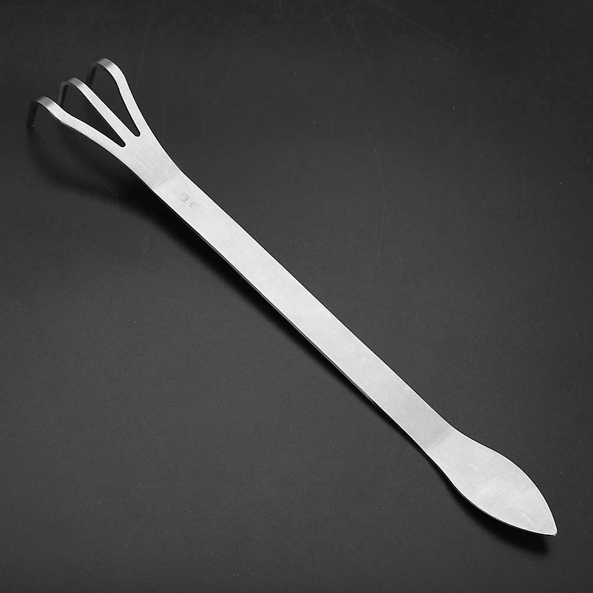 FTVOGUE Bonsai Rake, 3 Prong Gardening Rake, Stainless Steel Bonsai Root Rake Gardening Cultivator Soil Farming Tools with Ergonomic Handle, Hand Tools, Rake