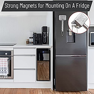 Bottle Opener - Lmaytech Upgraded Beer Opener Beer Bottle Opener with Magnet, Beer Gifts for Men, Husband, Dad, Boyfriend (Silver, 2Pack)