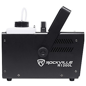 Rockville R1200L Fog/Smoke Machine w LED's, 7 Channel DMX+2 Remotes+Gallon Fluid