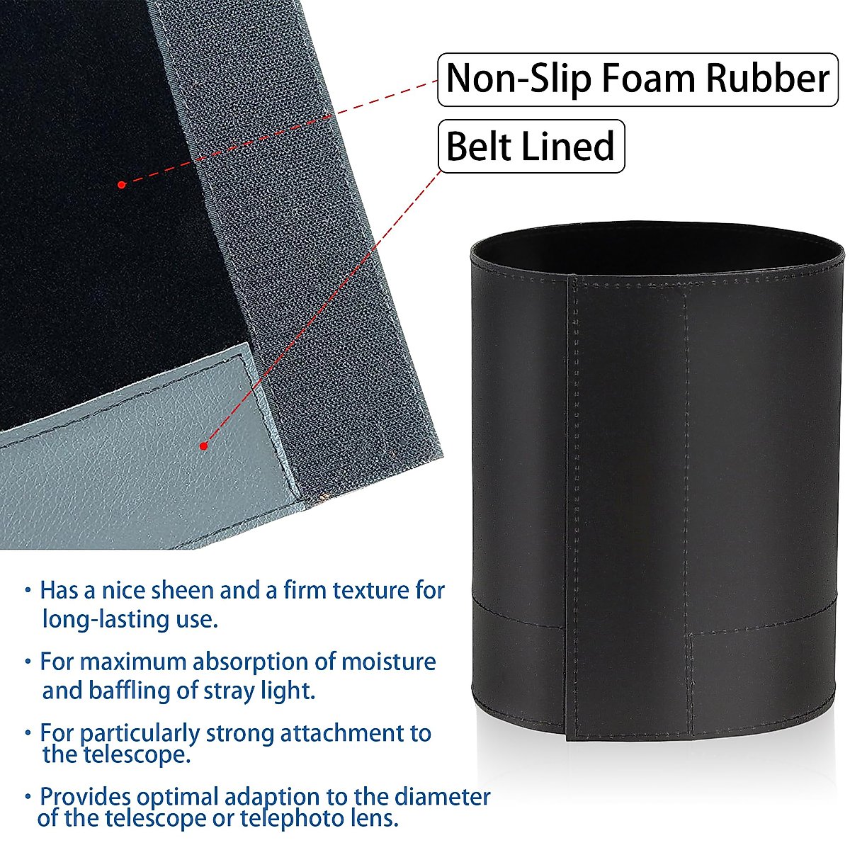 Astromania Flexible Dew Shield for Telescope Front Outer Diameter with 229-249mm Diameter - Keep Dew Away and Gives You Clear observing for The Entire Night