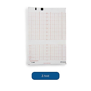 McKesson Fetal Monitoring Paper, Red Grid Thermal Paper, 6 in x 47 ft, 150 Count, 1 Pack