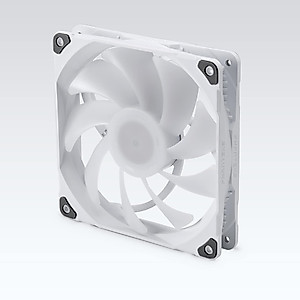 Phanteks (PH-F140SK_DRGB_PWM_WT01_3P) SK140 DRGB PWM Fan 3Pack – 3X 140mm Fan, high Airflow Nine-Blade Design, DRGB Lighting, Rubber dampening washers - White