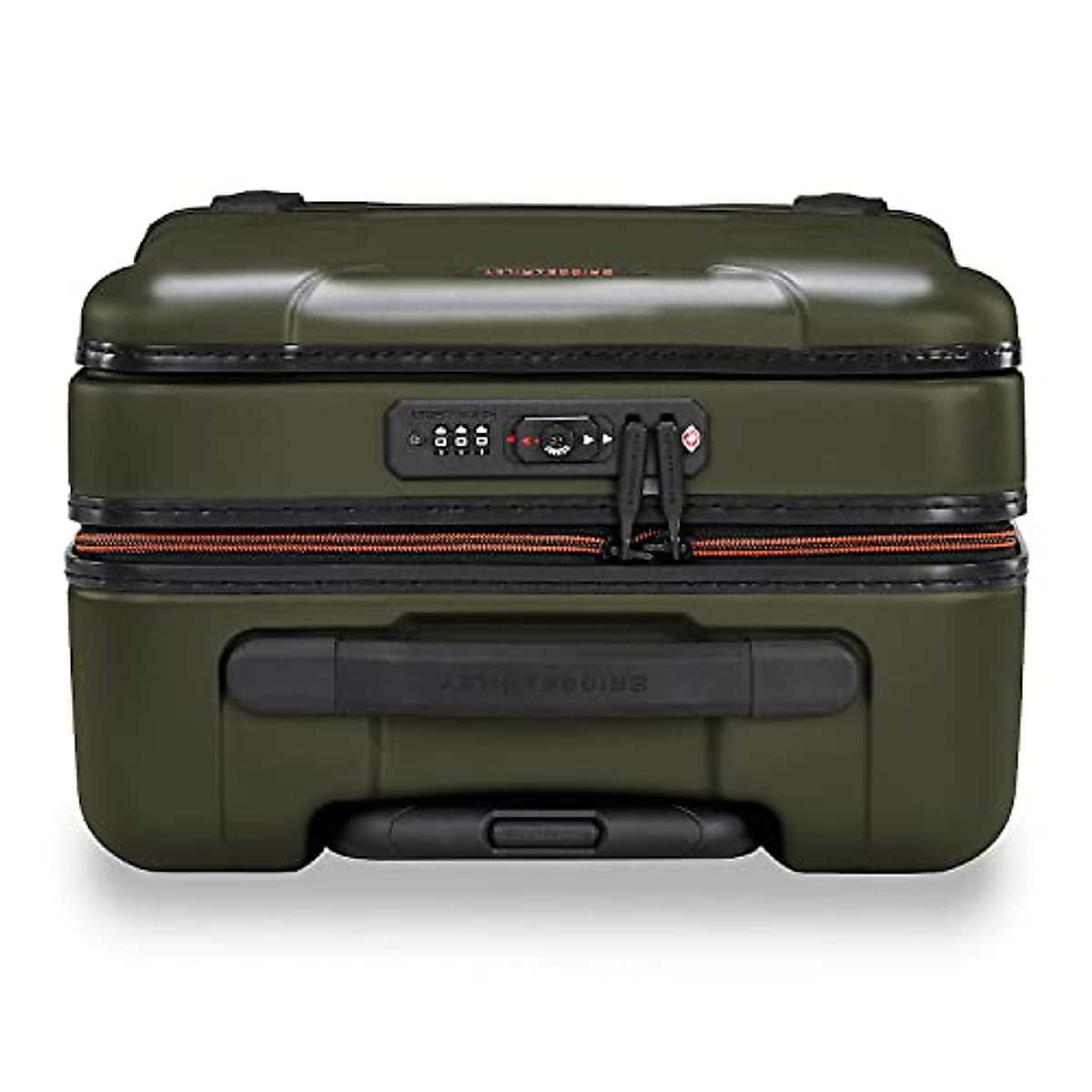 Briggs & Riley Torq Hardside Carry On Luggage with Spinner Wheels 22 inch. USB Charging Port, TSA-Friendly Locks, Easy Access Hinged Front Pocket, Green