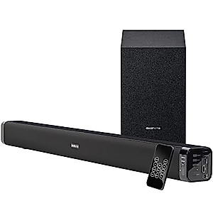 LG 55UQ7570PUJ 55 Inch 4K UHD Smart webOS TV Bundle with Deco Gear Home Theater Soundbar with Subwoofer, Wall Mount Accessory Kit, 6FT 4K HDMI 2.0 Cables and More