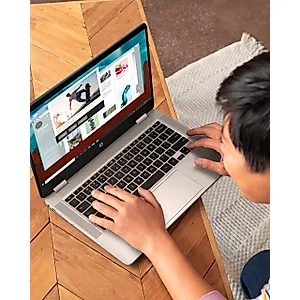 HP Chromebook 360 14a 2-in-1 Laptop, Intel Celeron Processor, 4 GB RAM, 32 GB eMMC, 14” HD (1366 x 768) Chrome OS, Webcam & Dual Mics, Work & Play with Long Battery Life (14a-ca0060nr, 2021)