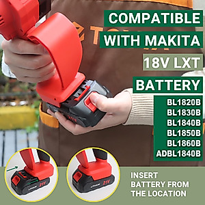 5-Pack Safety Box Cutter with Mini Chainsaw for Makita 18V Battery, T TOVIA 4 Inch One-Hand Cordless Chainsaw, Handheld Electric Chain Saw for Wood Cutting, Gardening, Tree Branch Trimming, Tools Only