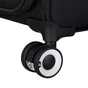 it luggage Intrepid 32" Softside Checked 8 Wheel Expandable Spinner with TSA Lock, Black