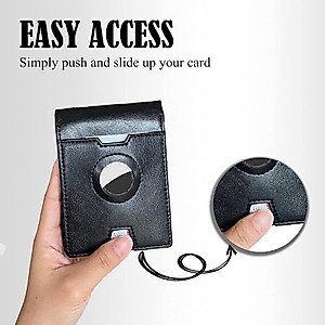 Bifold AirTag Wallets with RFID Blocking, Slim Front Pocket with Built-in Case Holder for Airtag (Airtag is not included)
