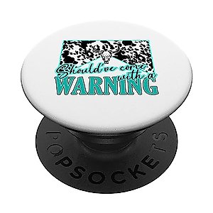 Leopard Cow Skull Should've Come With A Warning Western PopSockets Swappable PopGrip