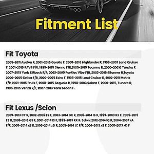 RED WOLF Door Speaker Adapter Spacer Ring 6.5/6.75 Inch Replacement for Toyota 1998-2015, Lexus 1999-2015, Scion 2004-2014 Aftermarket Speaker Adapter Bracket Mount 1 Pair