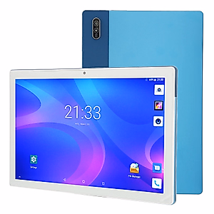 10 Inch Tablet, 1920x1200 Blue Tablet 8GB 256GB 8MP 13MP for Home (US Plug)