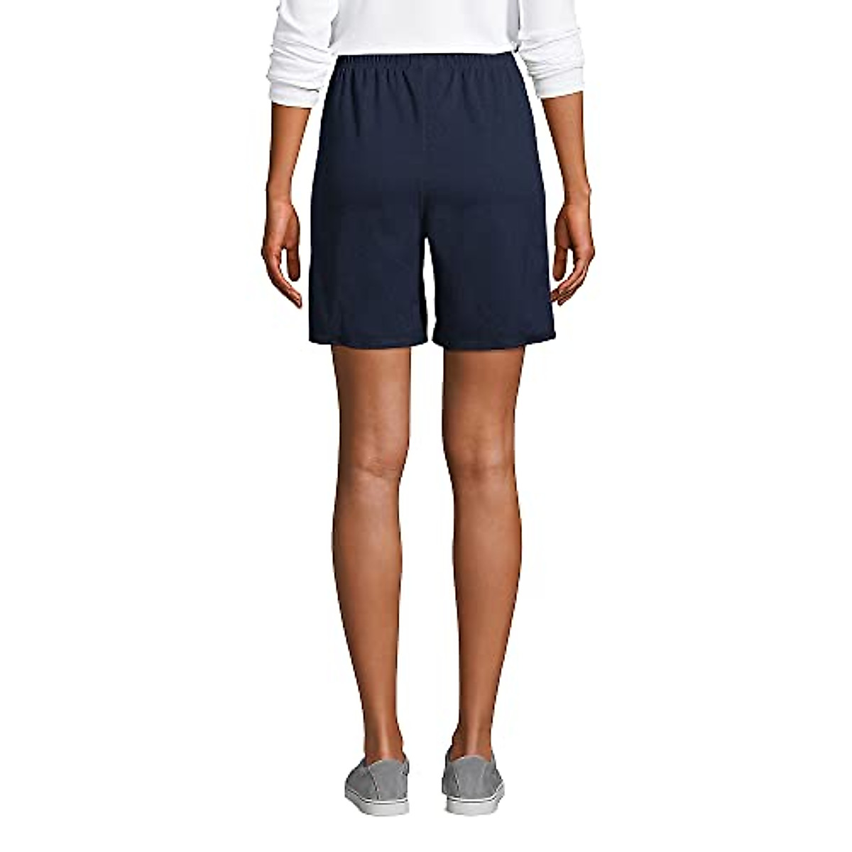 Lands' End Uniform Girls Mesh Short Classic Navy Womens Regular Medium