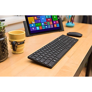 Microsoft Designer Bluetooth Desktop Keyboard and Mouse - Black. Utra-Thin, Wireless, Bluetooth Keyboard and Mouse Combo. Works with Bluetooth Enabled PCs/Mac