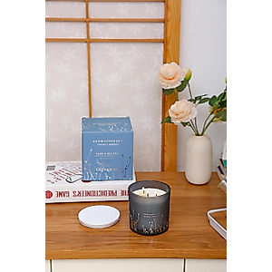 White Sage Sea Salt 3 Wick Candle 14.5 oz | Sage Candles for Cleansing House | Large Soy Candles for Home Scented | Aromatherapy Energy Cleansing Sage Scented Candles for Women & Men