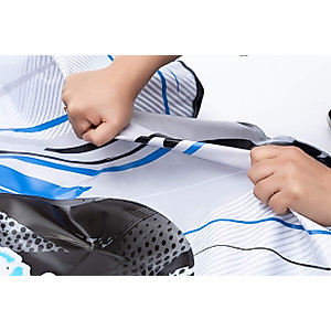 JOYIN 47'' Inflatable Snow Tube, Heavy-Duty Snow Tube for Sledding, Great Inflatable Snow Tubes for Winter Fun and Family Activities (Sliver)