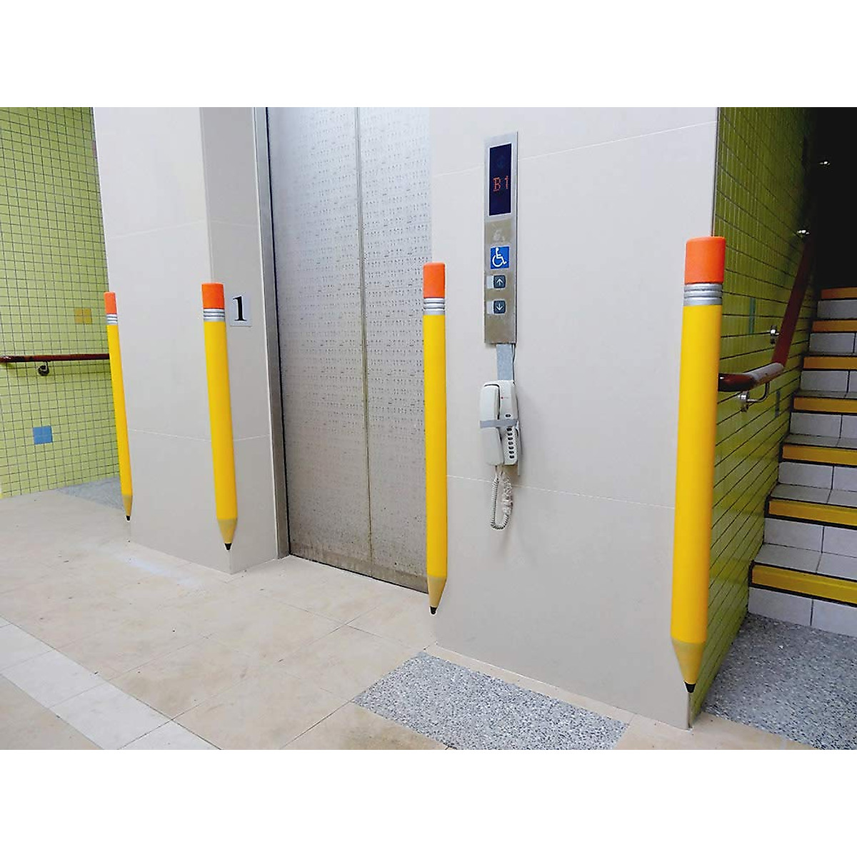 Boing Safety | Corner Guard Strip | Pencil | Yellow | 4 Pack