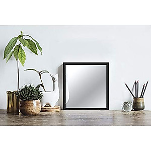 Stupell Industries Emerson Square Black Framed Mirror, 12" x 12" (MI-100_bl_12x12)