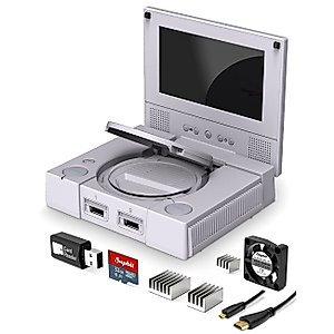 RETROFLAG PiStation CASE, Raspberry Pi 4 Case with Cooling Fan and 3pcs Raspberry Pi 4 Heatsinks for Raspberry Pi 4 Model/Pi 4B (Pi 4 Case)