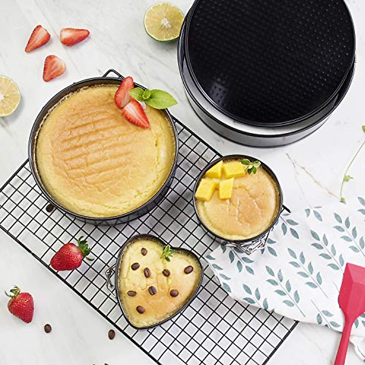Bakeware Springform Pan Springform Cake Cheesecake Tart Quiche Pan 4 inch heart-shaped