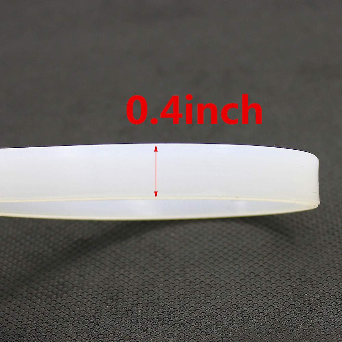 Anbige 4PCS White Rubber Sealing O-Ring Gasket Replacement Parts for Ninja Juicer Blender Replacement Seals (4 3.93inch gaskets)