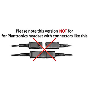 VoiceJoy Call Center Headset USB Plug QD Cable Adaptor for Jabra GN Headsets with Adjustable Volume and Microphone Mute Switch