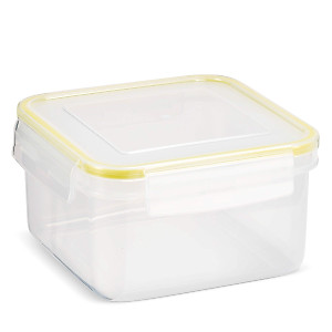 Komax Biokips Food Storage Container – Square Food Containers – Airtight Containers w/Lids – BPA Free Kitchen Storage Containers to Store Nuts, Chocolate, Beans & More (Set of 6, 37 oz)