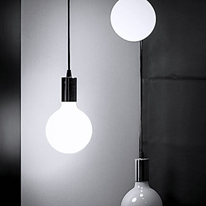 Lxcom Lighting G95/G30 LED Globe Light Bulbs 9W LED Bulb 80W Equivalent Cool White 6500K Round Vanity Light Bulb E26/E27 Base Glass Light Bulbs for Home Bathroom Vanity Mirror Light, 4 Pack