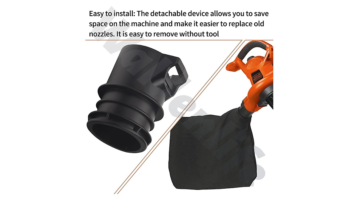 Electric Leaf Blower Adapter Pipe for Black-Decker BV6000, BV3600