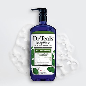 Dr Teal's Ultra Moisturizing Body Wash Relax and Relief with Eucalyptus Spearmint, 24 Fluid Ounce