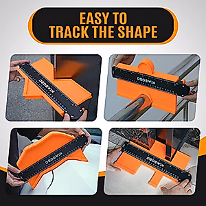 DODOWIN Contour Gauge Profile Tool, Men Gifts for Dad Husband Boyfriend Grandpa, Shape Duplicator Flooring Tools for DIY Tile Laying Woodworking, Anniversary Birthday Gift Ideas for Him, Cool Gadgets