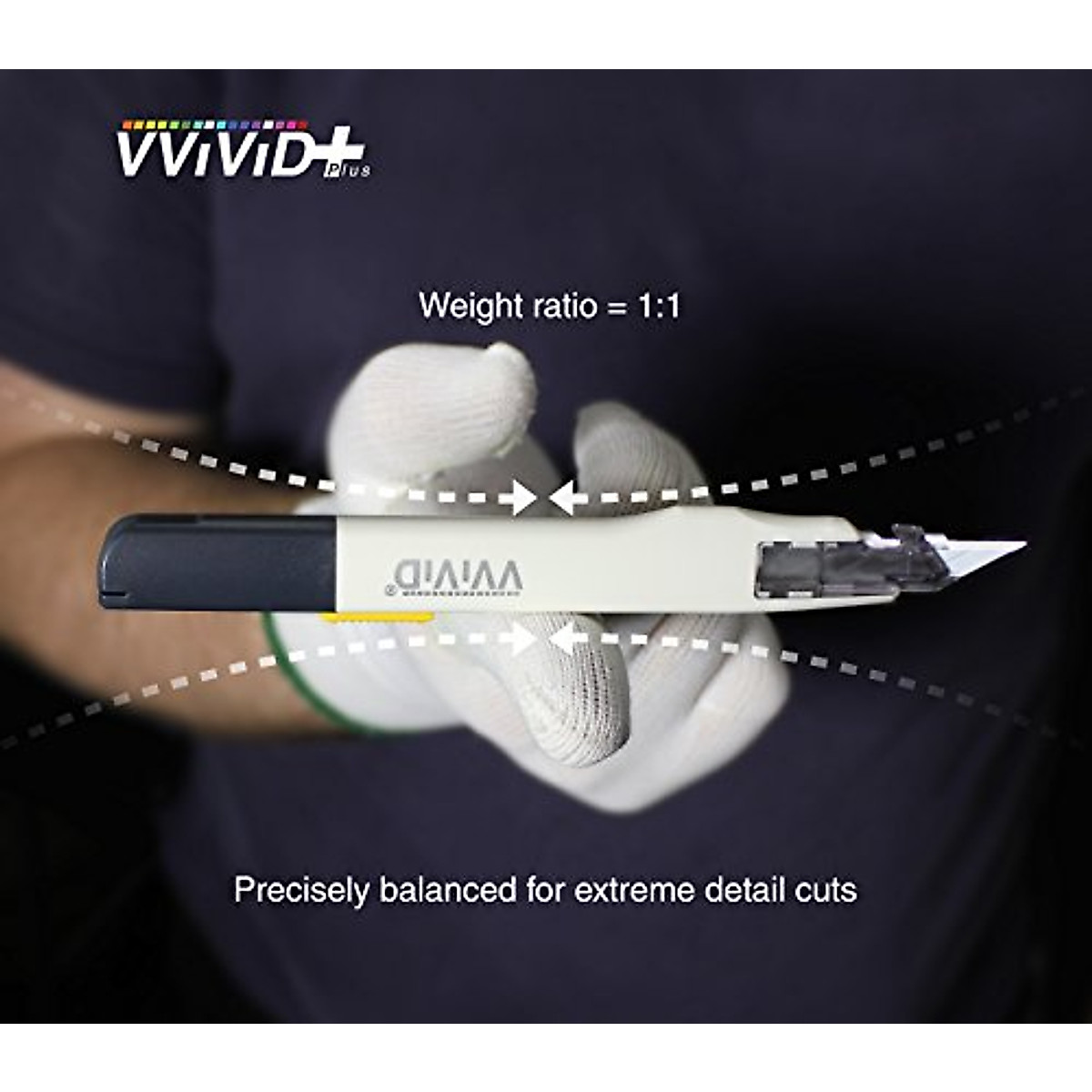 VViViD+ Premium Retractable Precision Balanced Multi-Use Utility Blade (1 piece)