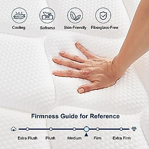 Molblly Full Mattress, 10 Inch Cooling-Gel Memory Foam and Individually Pocket Innerspring Hybrid Mattress, Full Bed Mattress in a Box, 54”*75”, Medium Firm Full Size Mattress