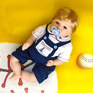 Milidool Reborn Baby Dolls, Lifelike Realistic Newborn Boy Doll, Gift for Grandma and Kids 3+