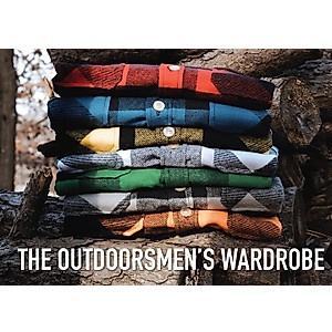 Rothco Buffalo Plaid Flannel Shirt - Rugged Comfortable and Warm Outdoor Shirt Jacket (US, Alpha, Large, Regular, Regular, Red Plaid)