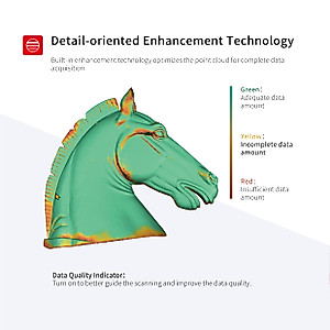 Shining 3D Einstar 3D Scanner with 3Dconnexion Space Mouse Bundle Support Scanning Black Hair, Up to 14FPS Scanning Speed High Quality Collecting Data Handheld 3D Scanner for 3D Printer