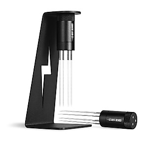 MHW-3BOMBER WDT Espresso Distribution Tool Coffee Stirrer 0.25mm Magnetic Stand Storage (8 Replacement Needle) T6026