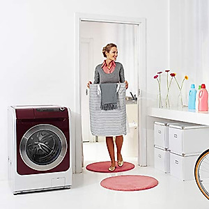 3 Pieces 72 L Large Storage Basket Kids Girls Baby Laundry Hamper Collapsible Clothes Toy Baskets with Handles for Dorm Nursery Home (Stripe, Curve, Star)